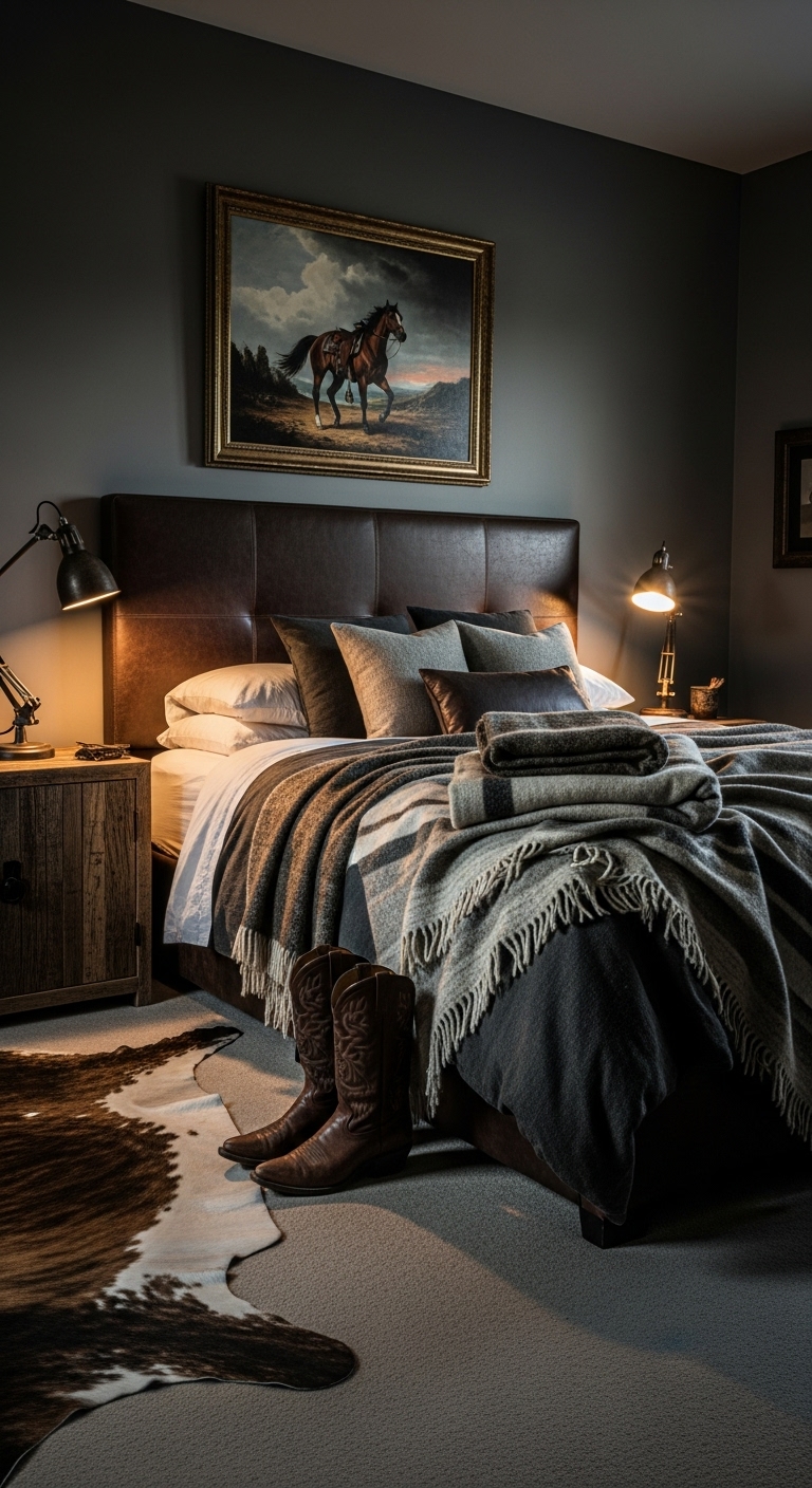 10 Moody Western Bedroom Ideas - Druckhaus Koenig