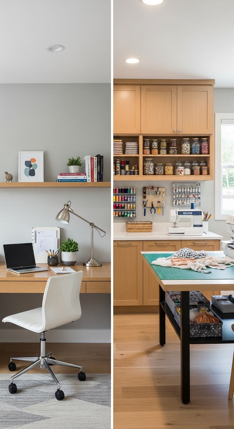 10 Modern Basement Craft Room Ideas - Druckhaus Koenig