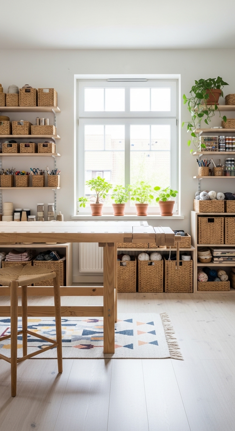 10 Modern Basement Craft Room Ideas - Druckhaus Koenig