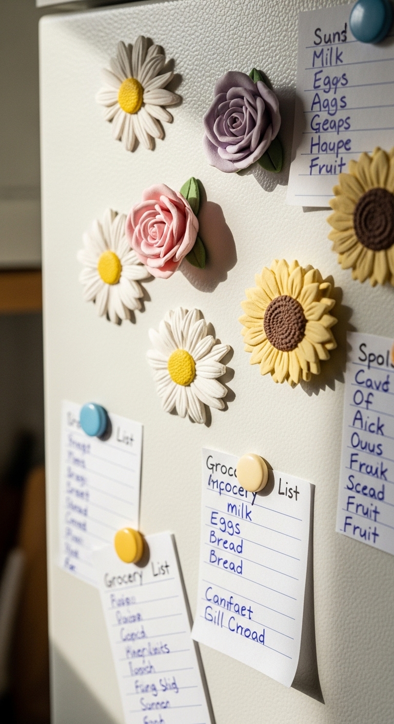 10 Clay Magnet DIY Ideas for the Fridge - Druckhaus Koenig