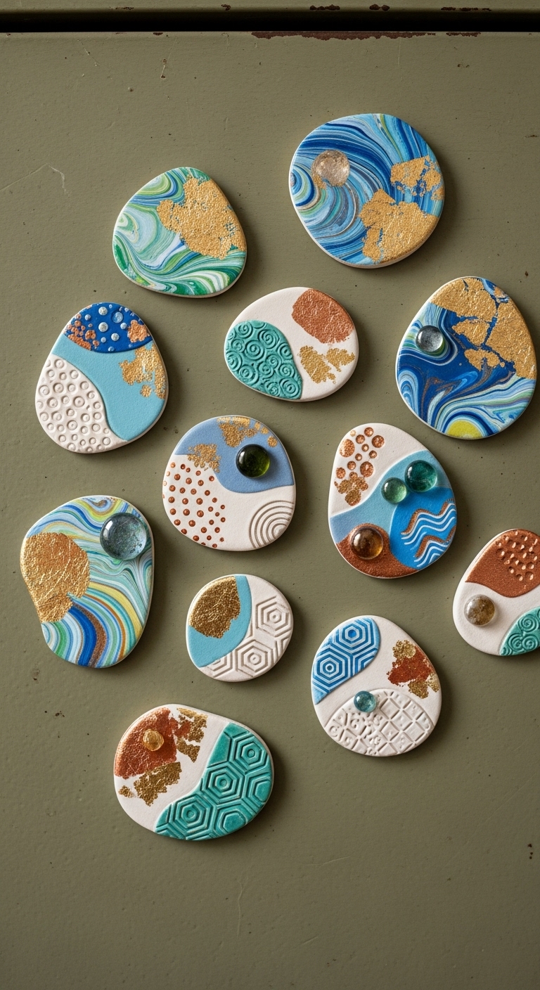 10 Clay Magnet DIY Ideas for the Fridge - Druckhaus Koenig
