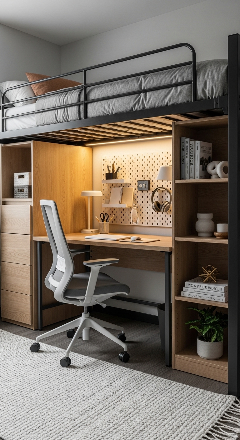 10 Lofted Bed Dorm Room Ideas - Druckhaus Koenig