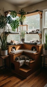 10 Pet Window Perch with Stairs Ideas - Cozy Nest Vibes